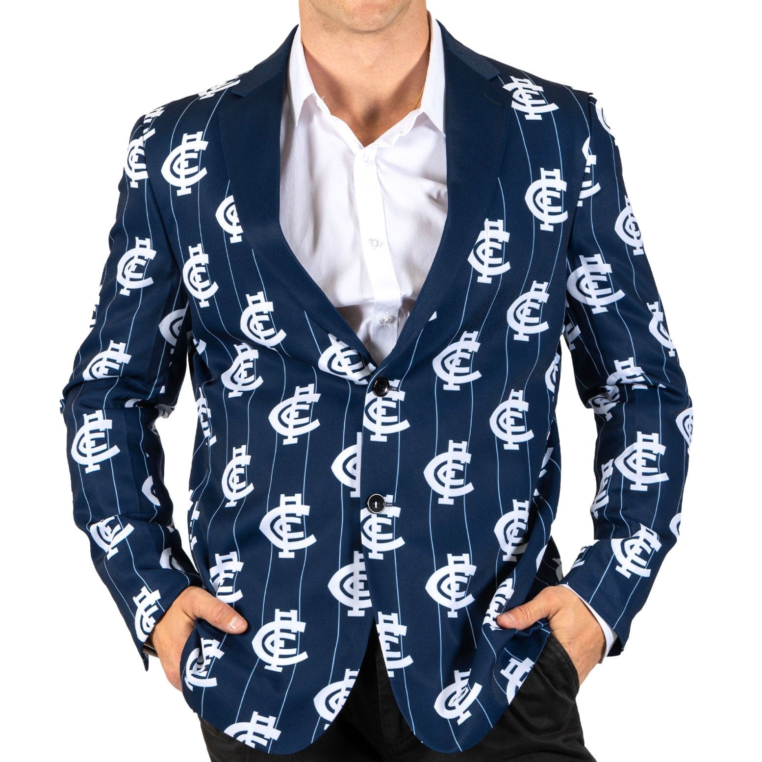 AFL Carlton 'Front Bar' Sports Jacket | Ashtabula
