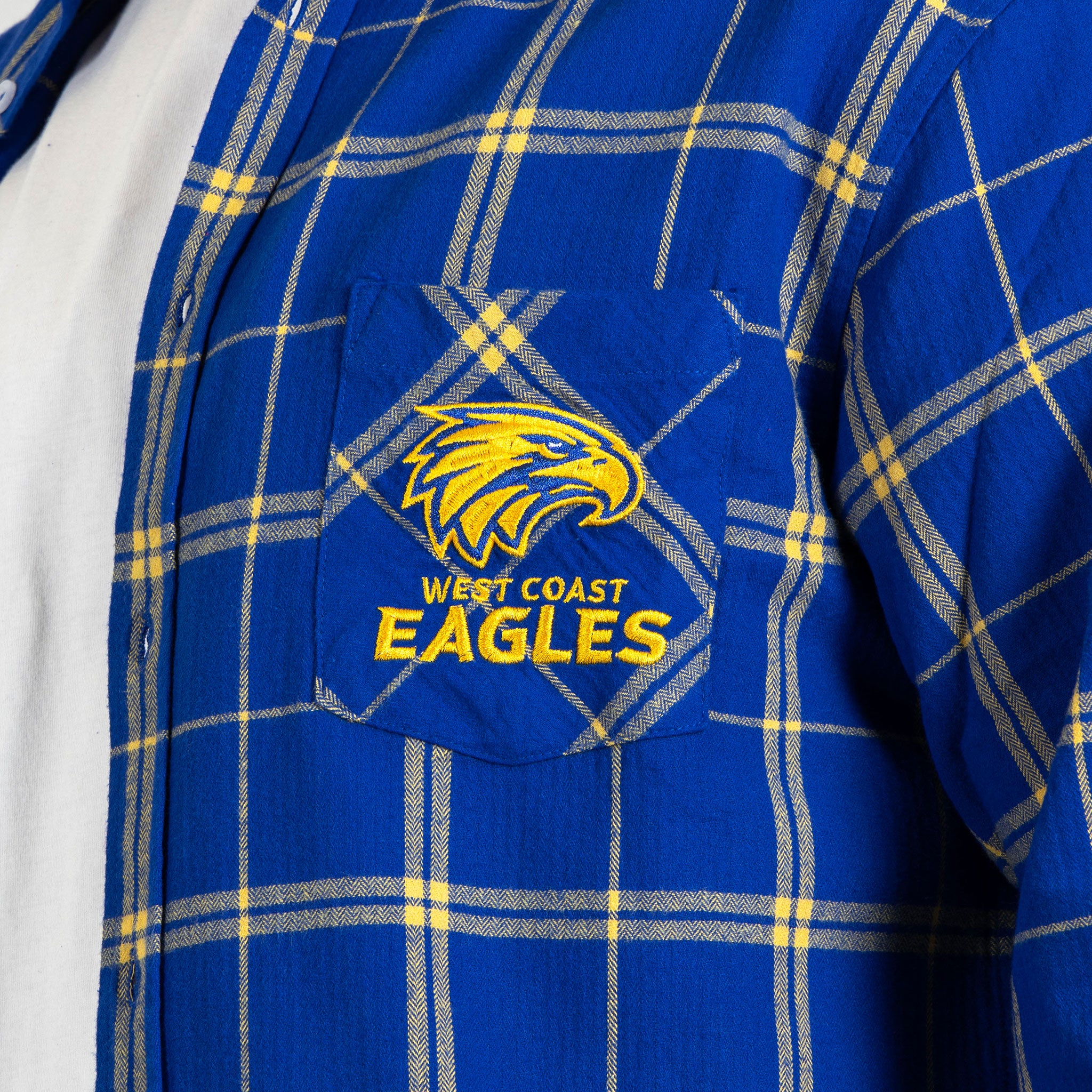 AFL West Coast Eagles 'Mustang' Flannel Shirt | Ashtabula