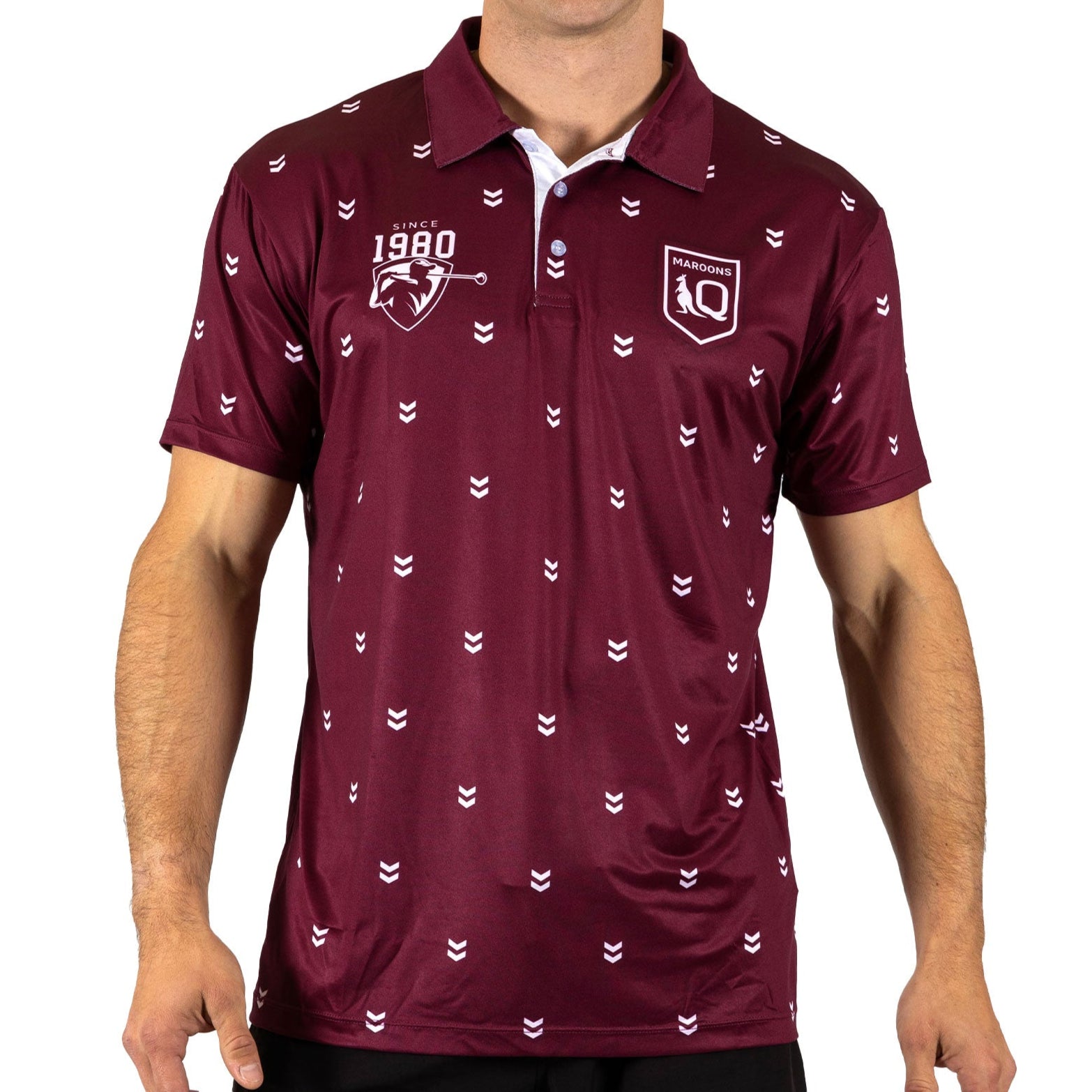 QLD Maroons 'Mulligan' Golf Polo | Ashtabula