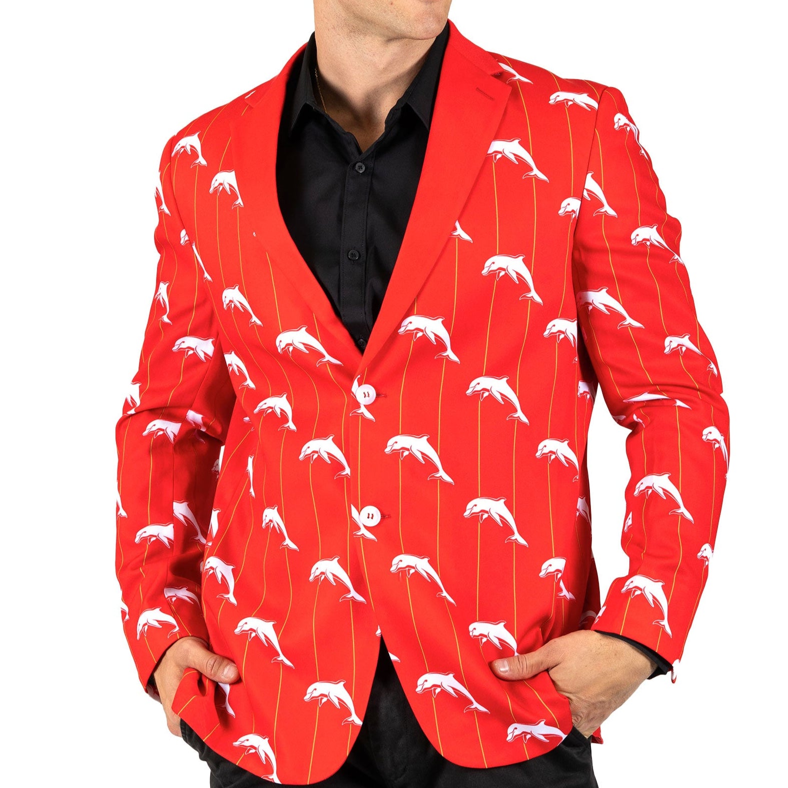 NRL Dolphins 'Front Bar' Sports Jacket | Ashtabula