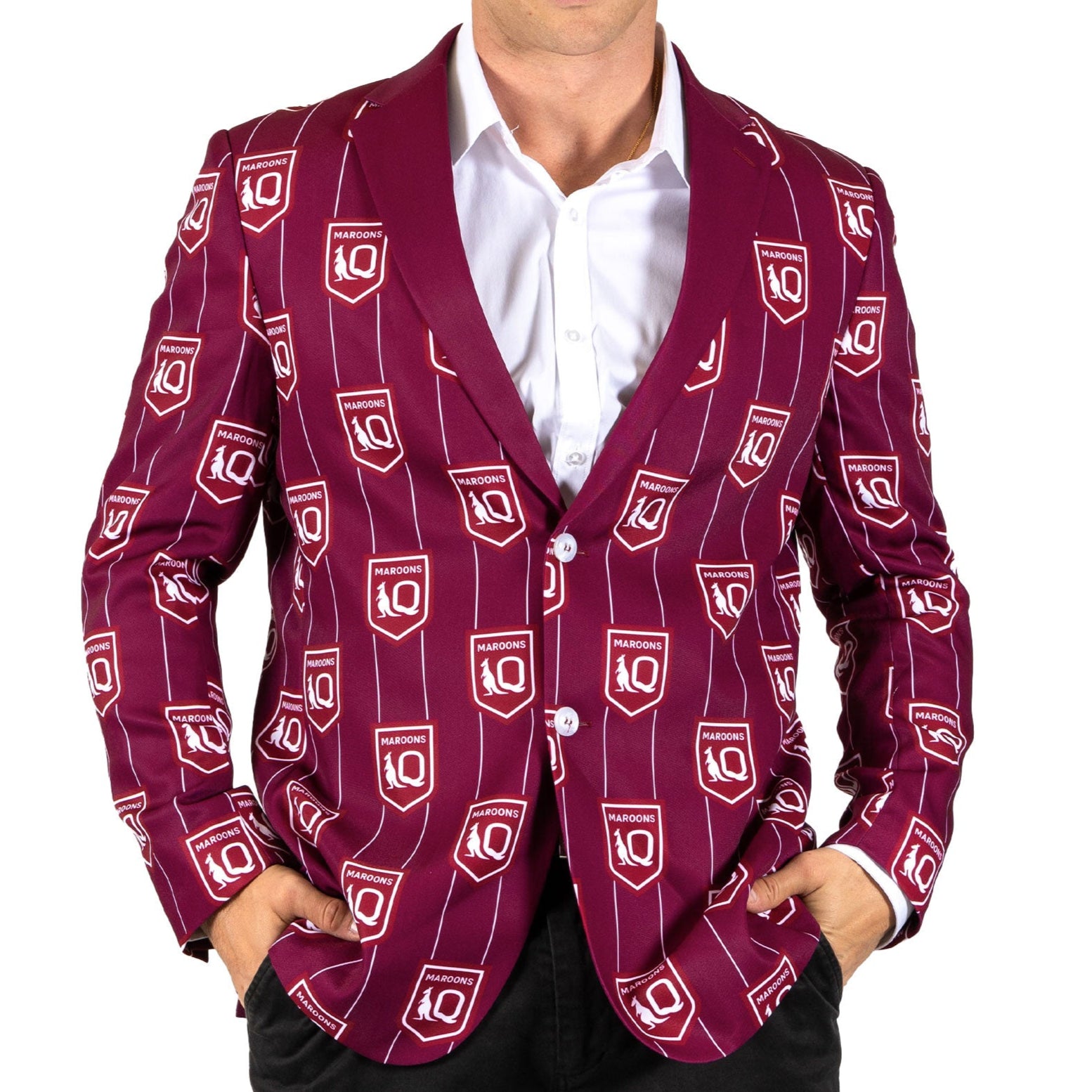 QLD Maroons 'Front Bar' Sports Jacket | Ashtabula