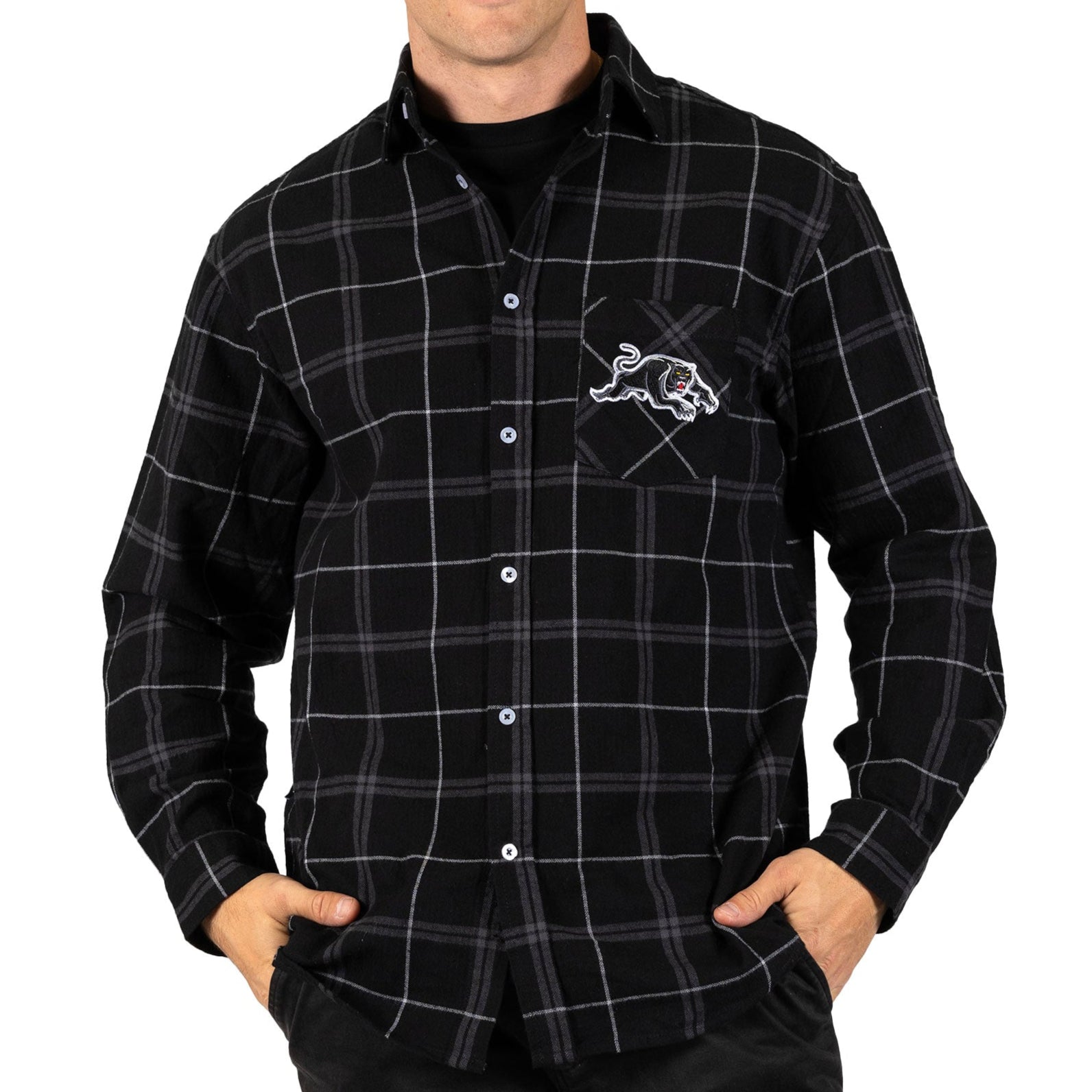 NRL Panthers 'Mustang' Flannel Shirt | Ashtabula