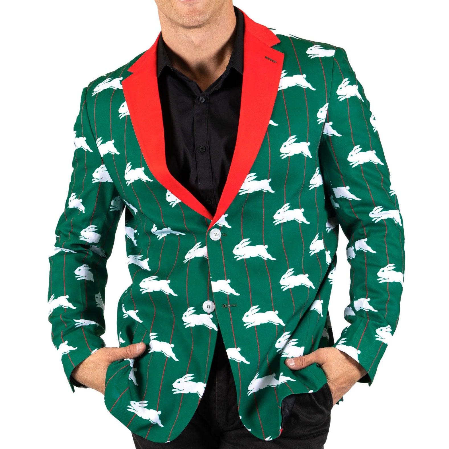 NRL Rabbitohs 'Front Bar' Sports Jacket | Ashtabula