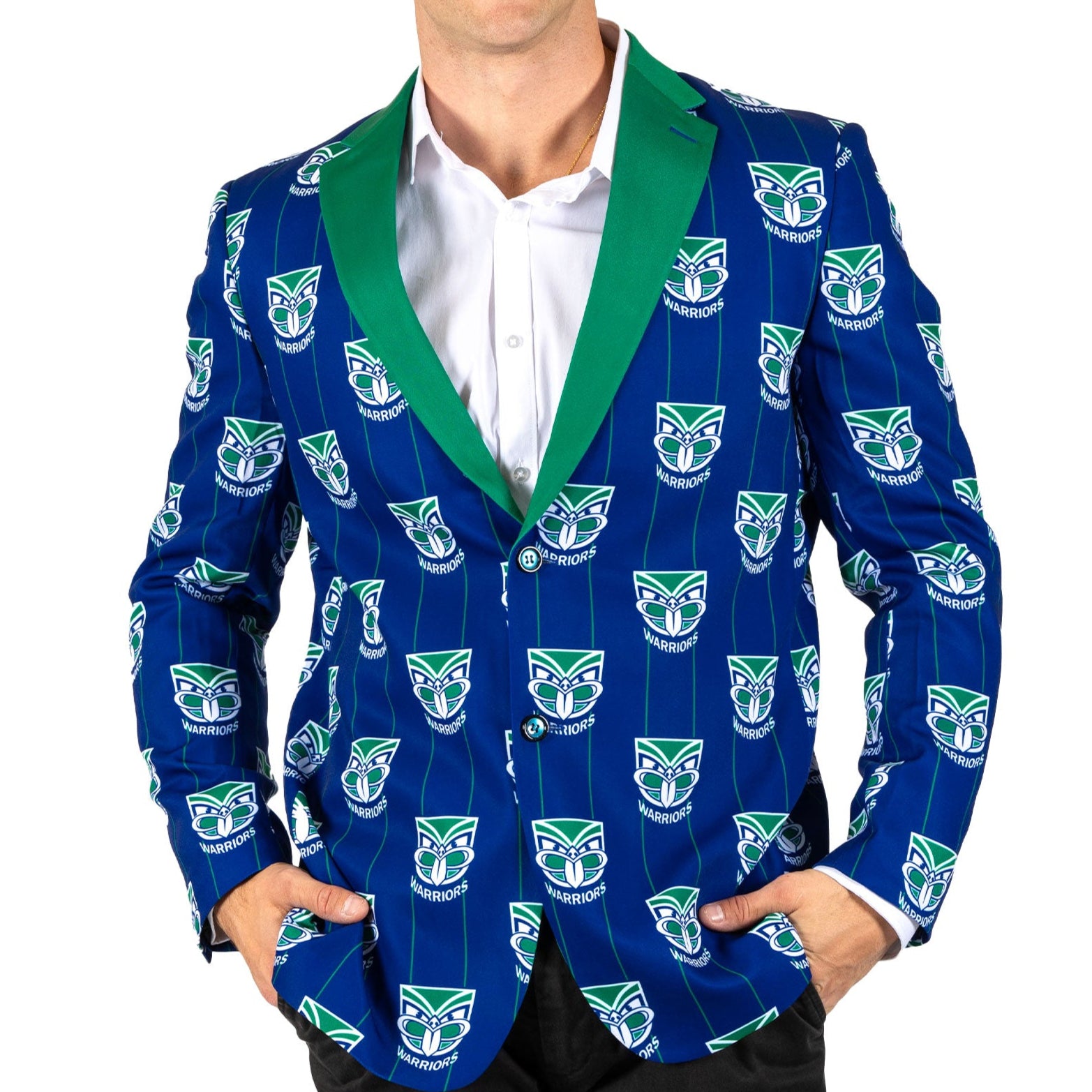 NRL Warriors 'Front Bar' Sports Jacket | Ashtabula