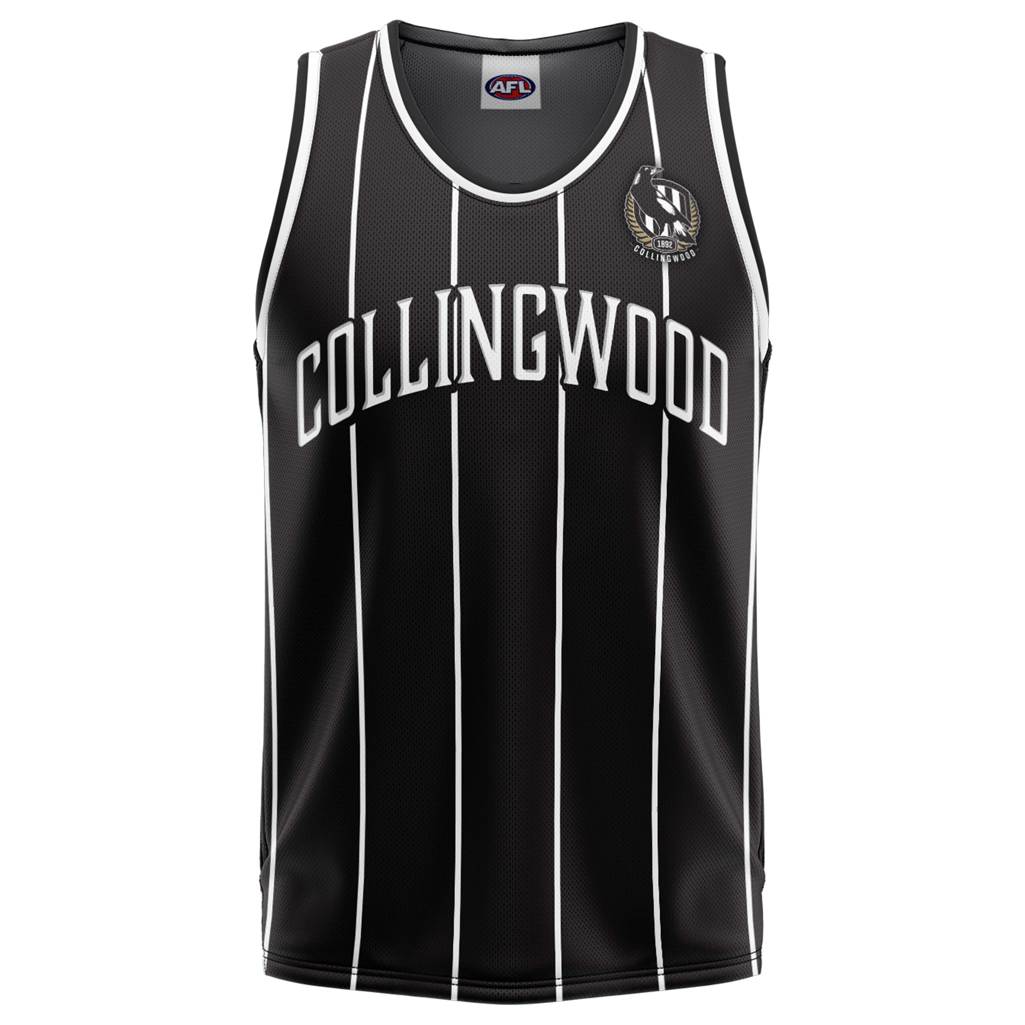 AFL Collingwood 'Harlem' Basketball Singlet - Adult | Ashtabula