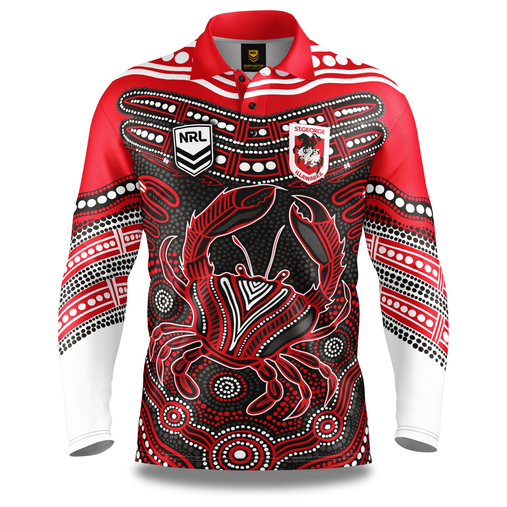 NRL Dragons 'Karumba' Fishing Shirt - Adult | Ashtabula