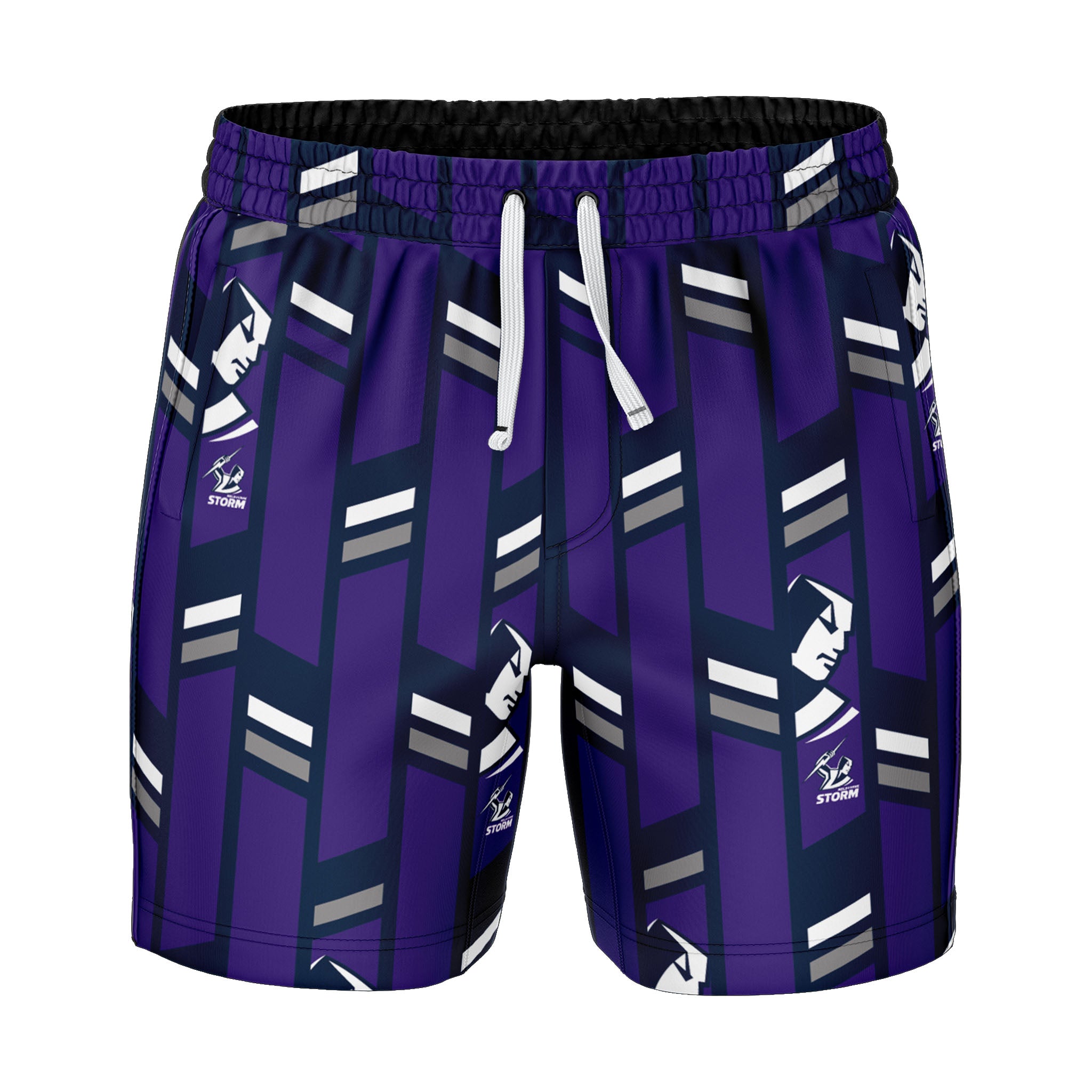 NRL Storm 'Riviera' Volley Swim Shorts | Ashtabula