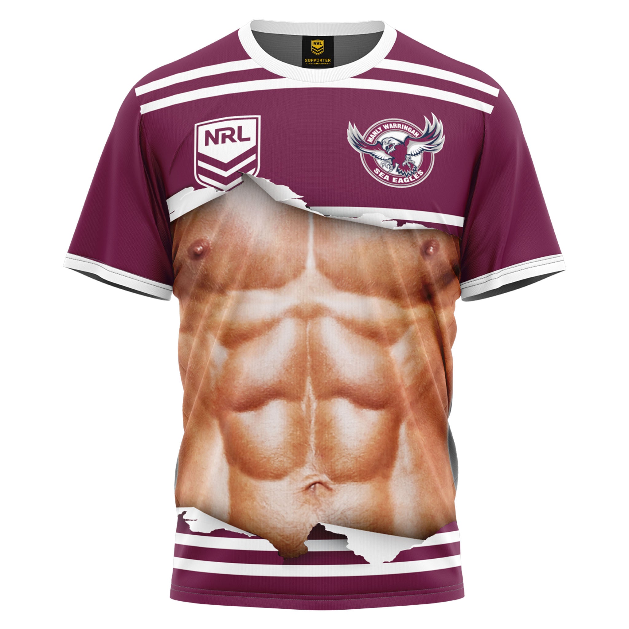 NRL Sea Eagles 'Ripped' Tee | Ashtabula